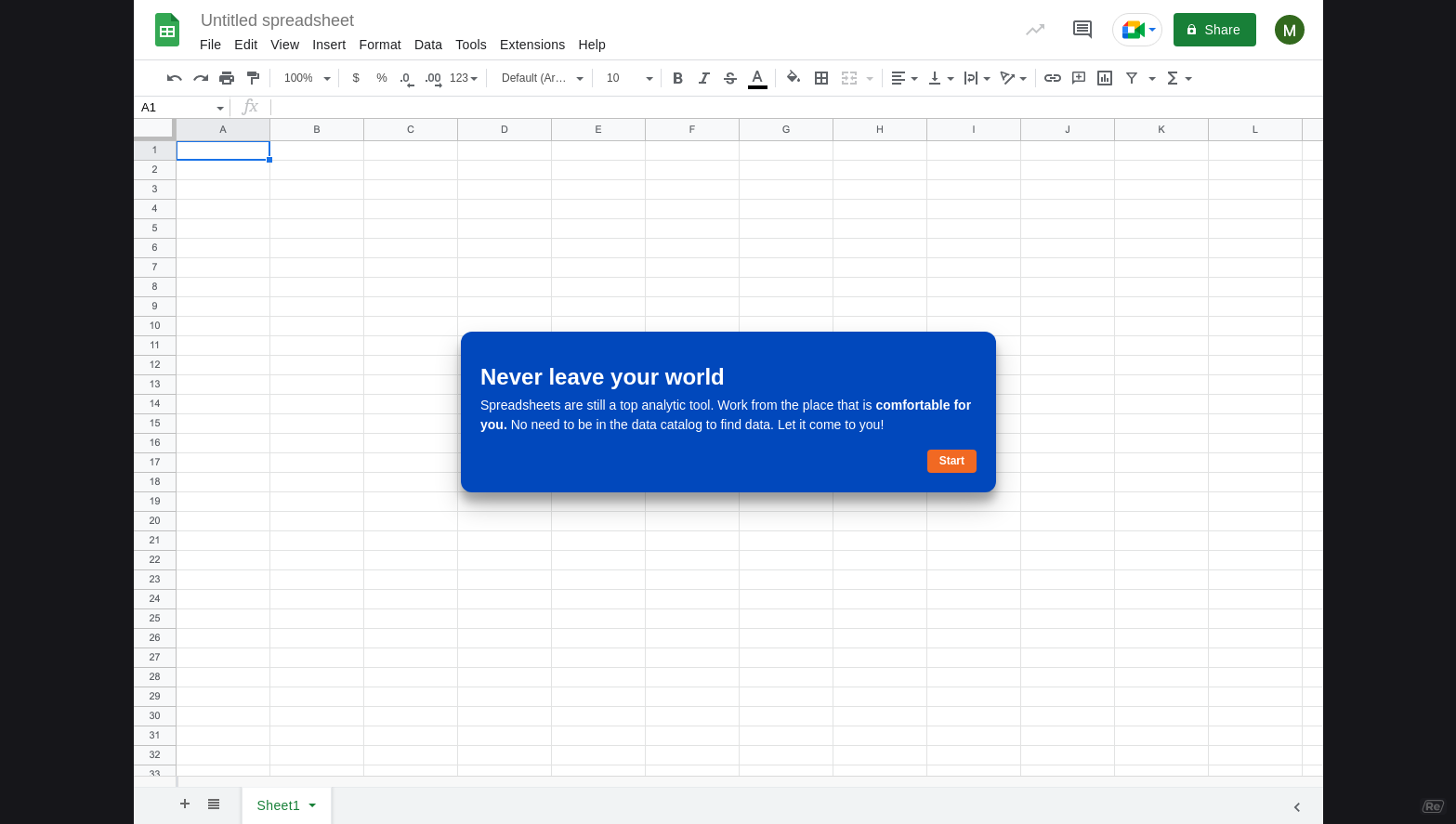 Untitled spreadsheet - Google Sheets