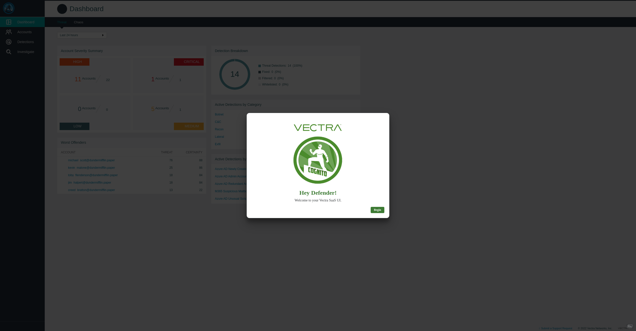Security Dashboard | Vectra