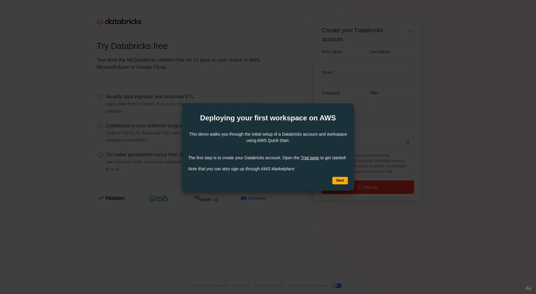 Try Databricks Databricks