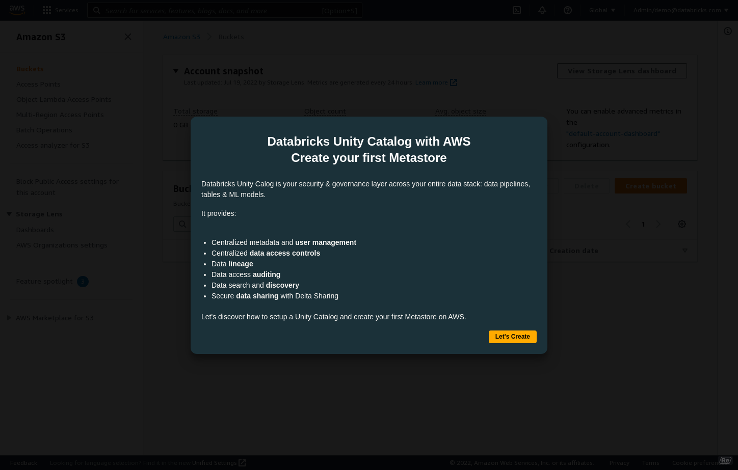 S3 Management Console