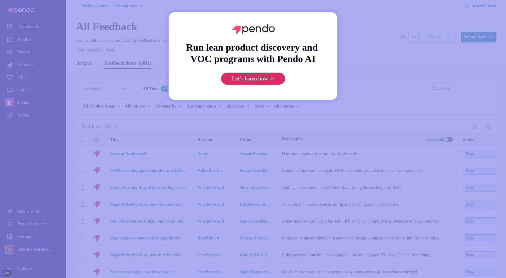 Product Tour by Reprise